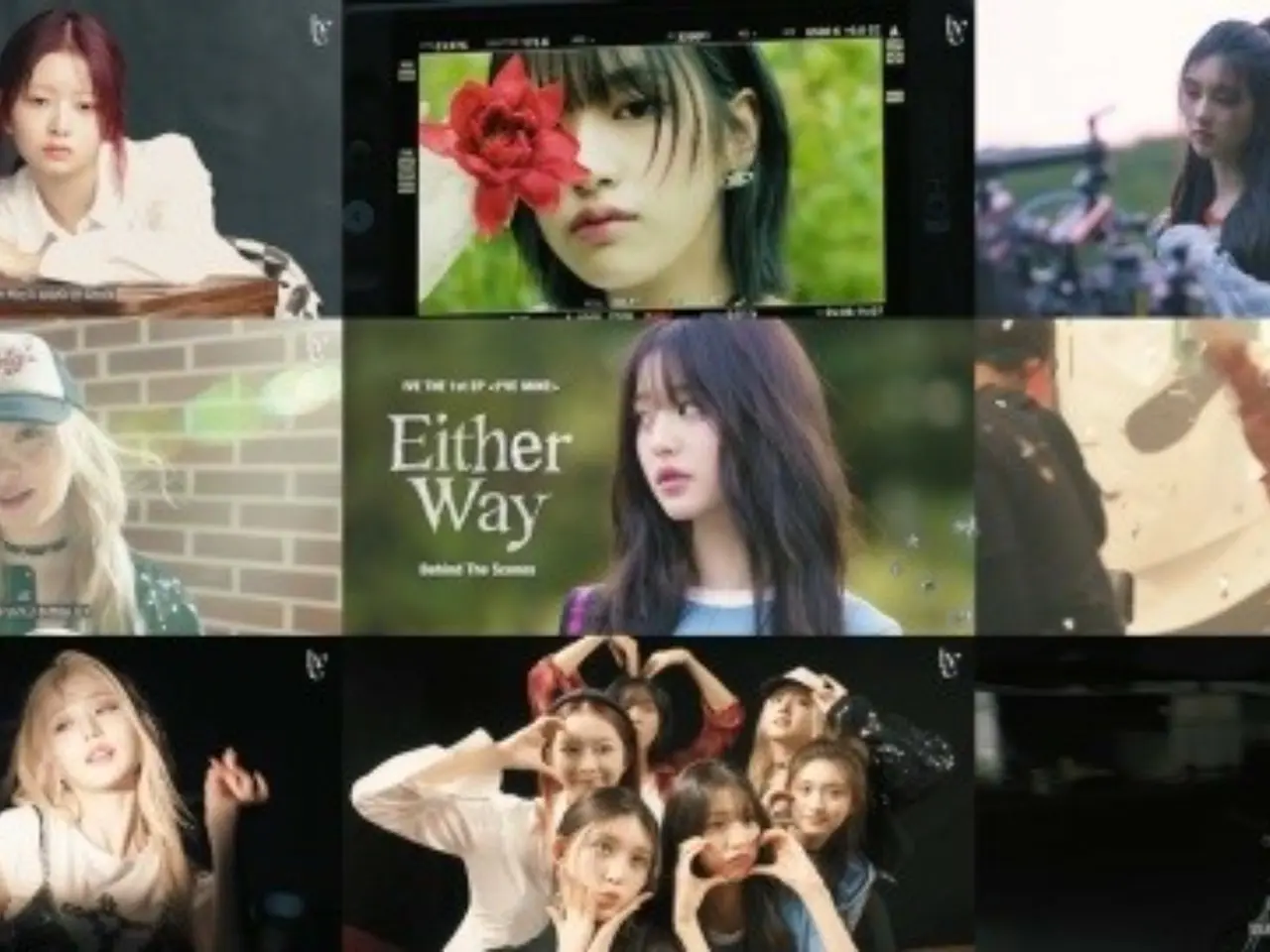 ”IVE” releases behind-the-scenes video of released preview title song ”Either Way”... applause ...